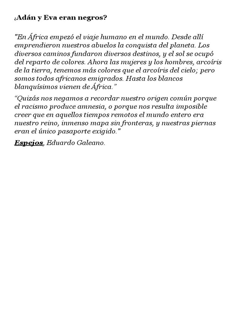 Adán y Eva eran negros | PDF | Cielo | Arco iris