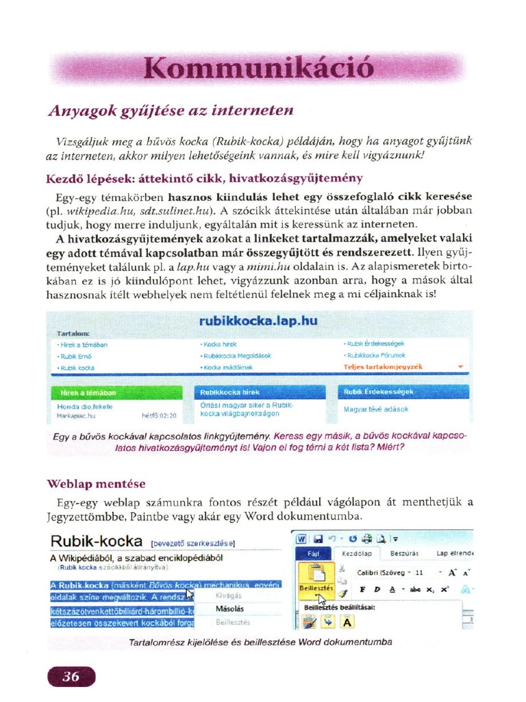 6. osztályos informatika könyv | PDF