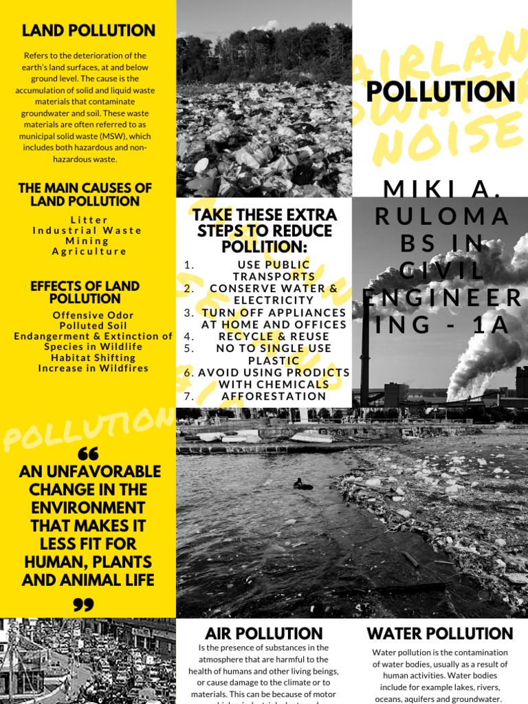 Yellow Black Photo Creative Trifold Brochure | Download Free PDF ...