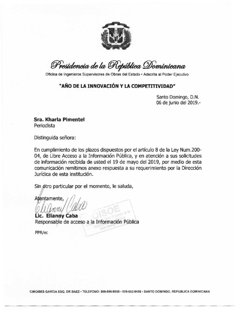 Acuerdo OISOE y Salud Pública 1 | PDF