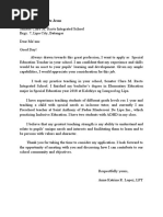 Teacher 1 Application Documents Guide | PDF