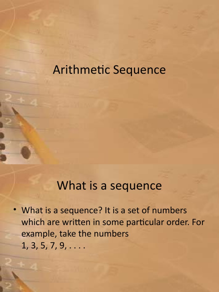 Understanding Arithmetic Sequences | PDF | Subtraction | Arithmetic