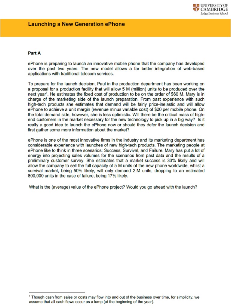 Ephone Case Study - Part A | PDF