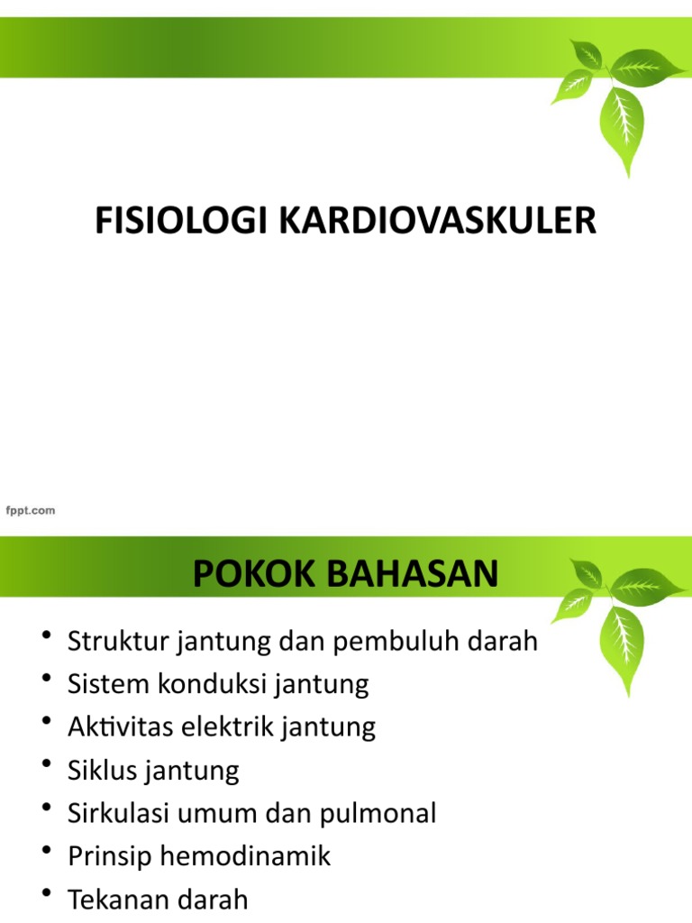 Fisiologi Kardiovaskuler | PDF