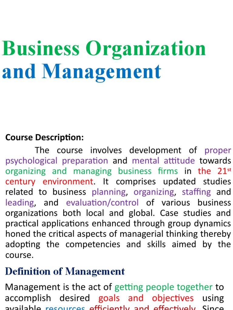 Business Organization: and Management | PDF | Motivation | Motivational