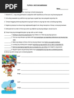 Sanhi at Bunga Worksheet | PDF