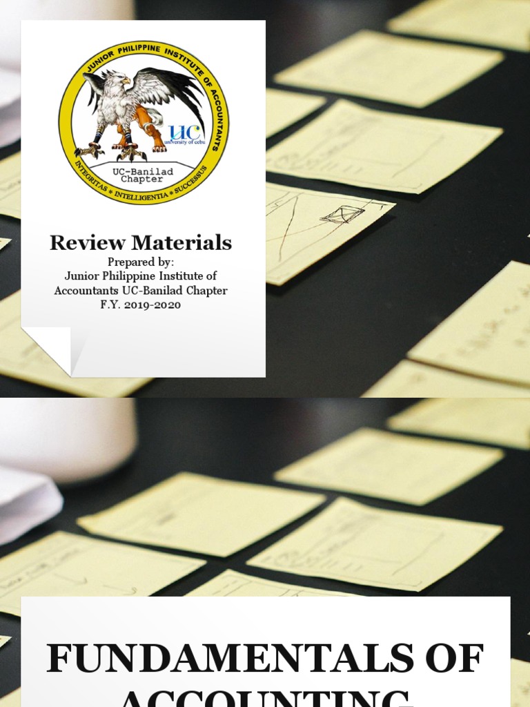 Fundamentals of Accounting Review | PDF | Debits And Credits ...