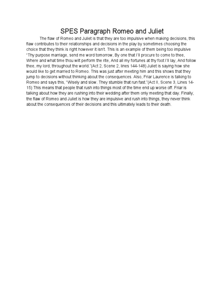 Impulsiveness in Romeo and Juliet | PDF | Art