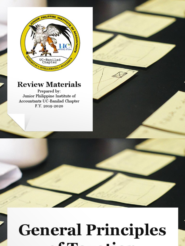 General Principles of Taxation Reviewer | PDF | Taxpayer | Double Taxation