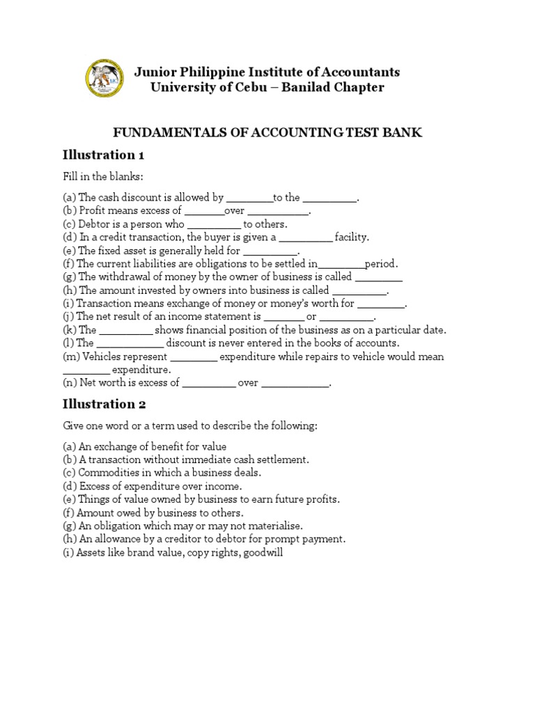 Fundamentals of Accounting Test Bank PDF | PDF | Finance & Money ...
