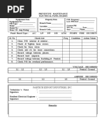 Transformer Preventive Maintenance Checklist | PDF | Transformer ...