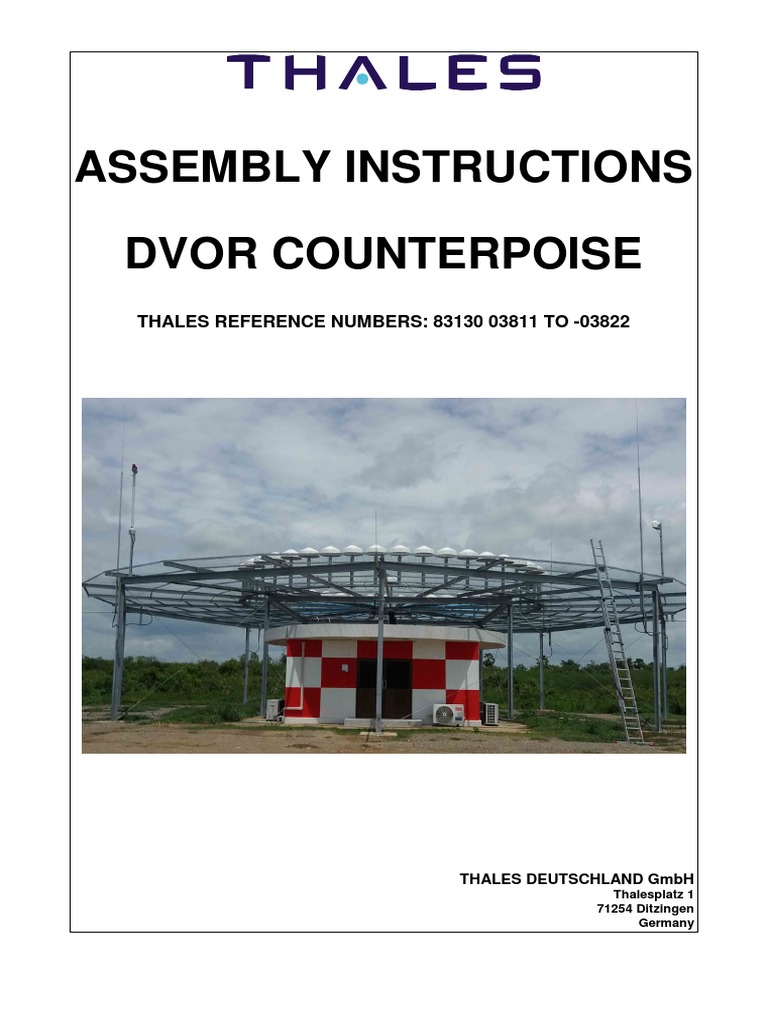 DVOR Counterpoise 83130 038XX Assembly Instructions Rev A 2019-06-04 ...