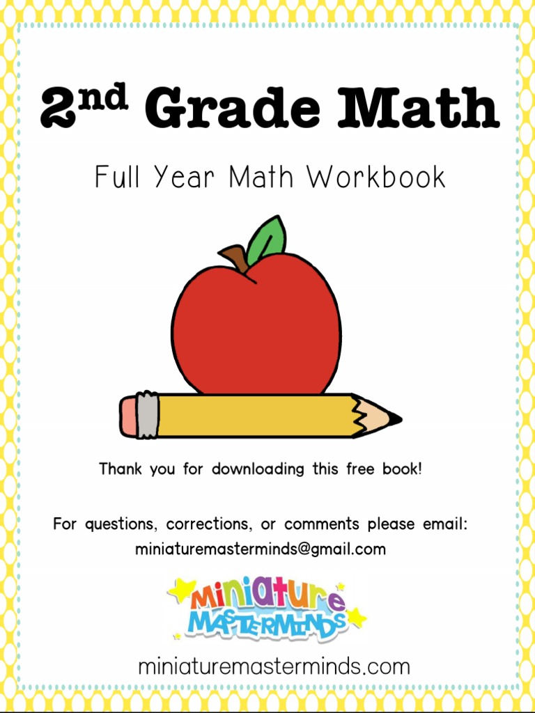 2nd Grade Math Workbook: Full Year | PDF | Arithmetic | Teaching ...