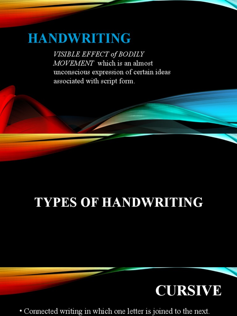 Handwriting Presentation | PDF