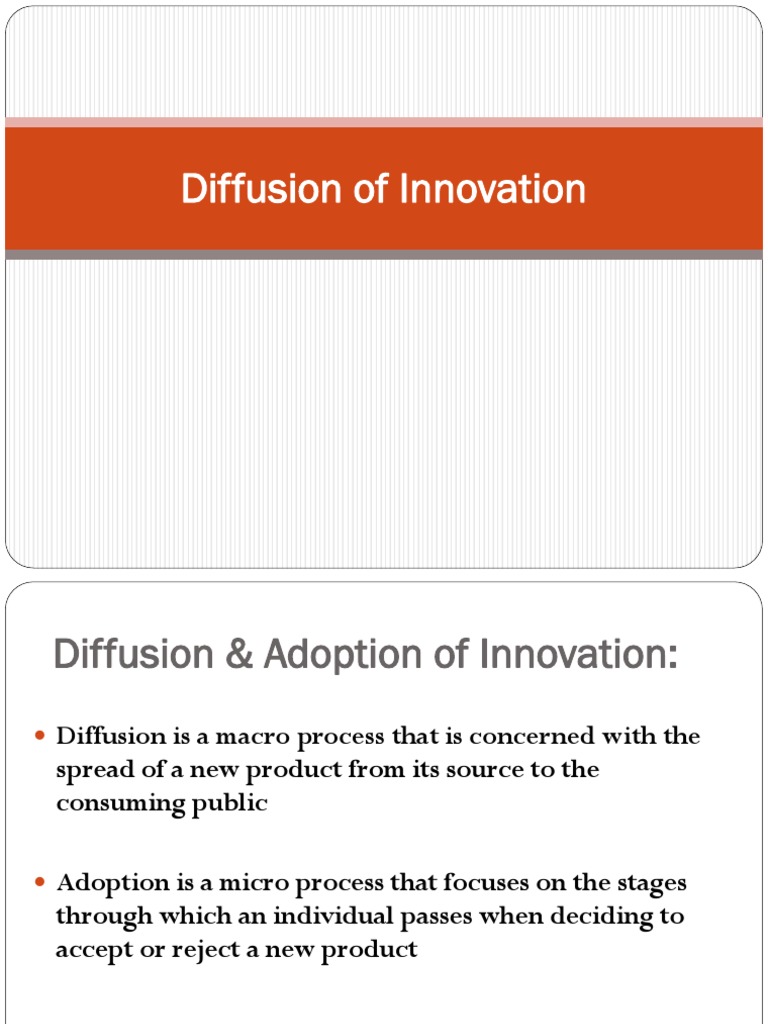 CB-Session 17 - Diffusion of Innovation | PDF