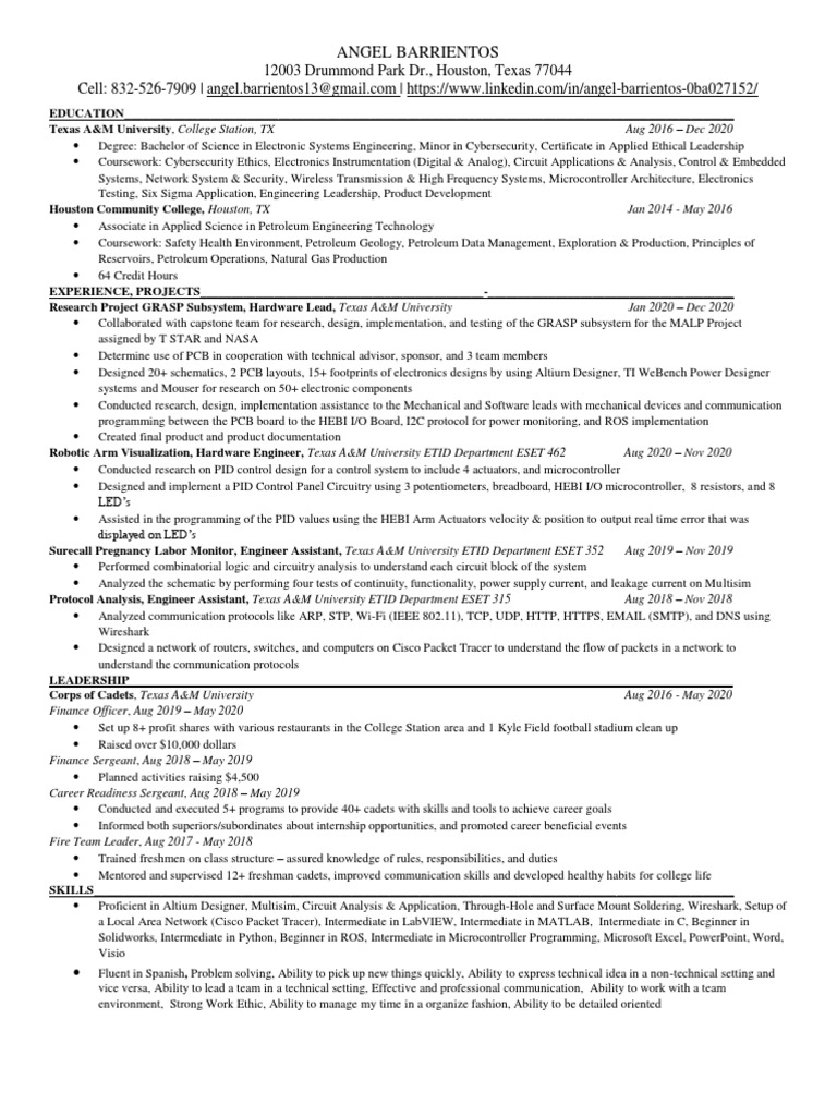 Angel Barrientos: 12003 Drummond Park DR., Houston, Texas 77044 | PDF ...