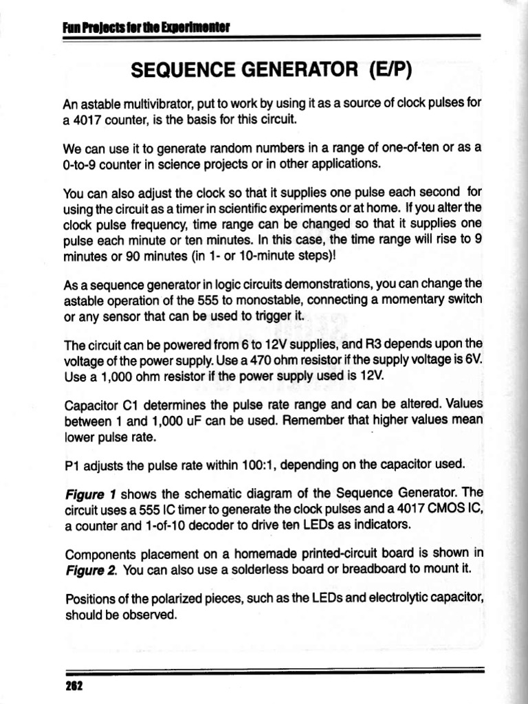 An Introduction to the Sequence Generator Circuit: Using a 555 Timer ...
