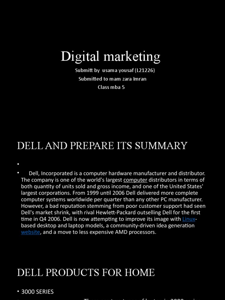 Dell-Big Data-Analysis. | PDF | Dell | Desktop Computer