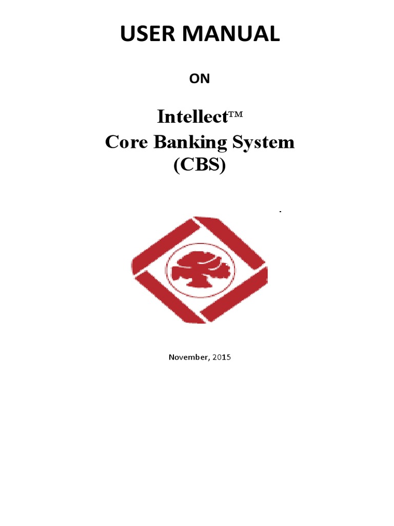 User Manual: Intellect Core Banking System (CBS) | PDF | Cheque ...