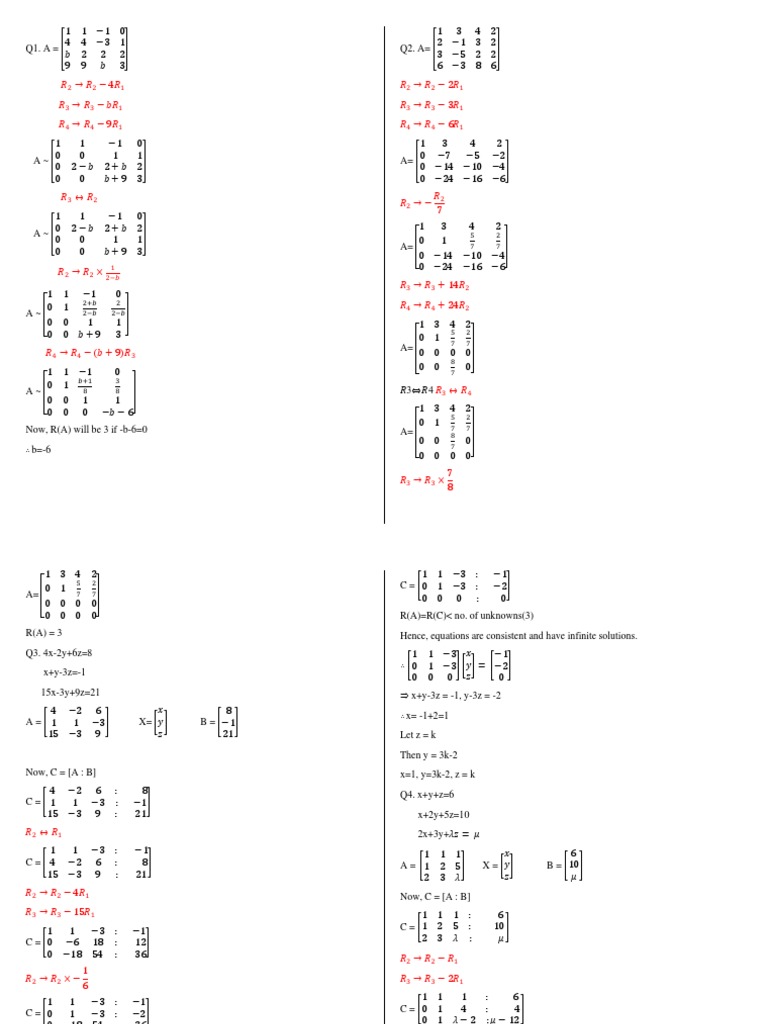 Ass 1 | PDF | Eigenvalues And Eigenvectors | Linear Algebra