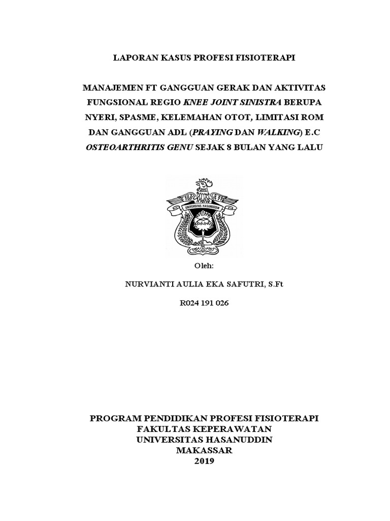 Lapsus Oa Knee | PDF