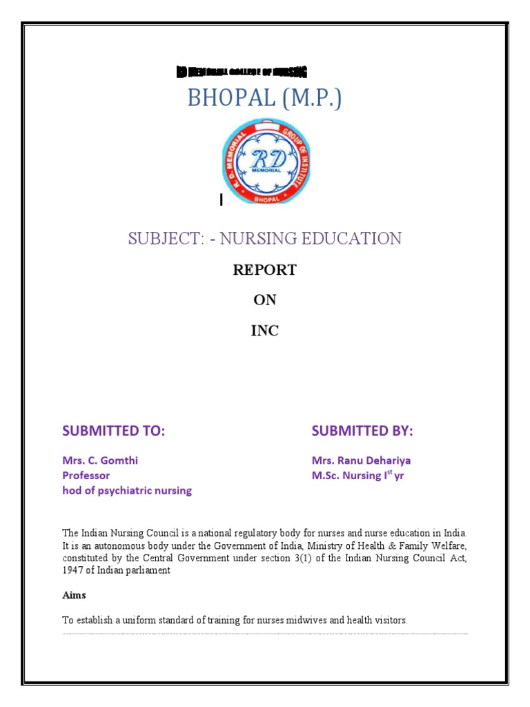 Visit Report-Inc | PDF | Midwife | Nursing