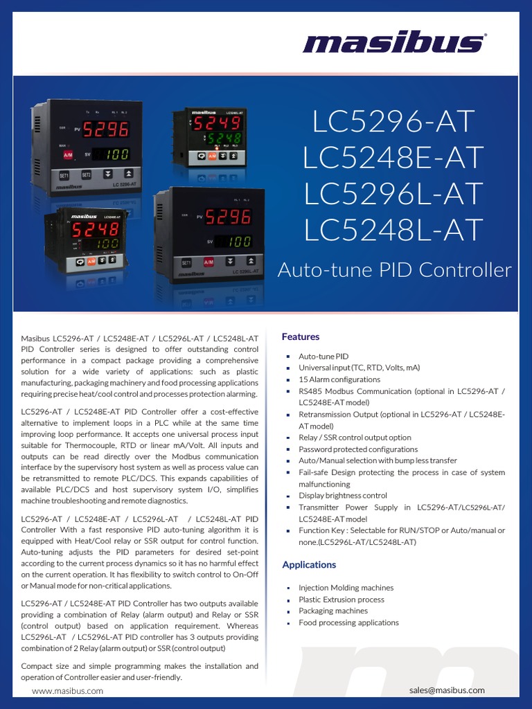 1.6 Masibus - Autotune PID Controller | PDF | Programmable Logic ...