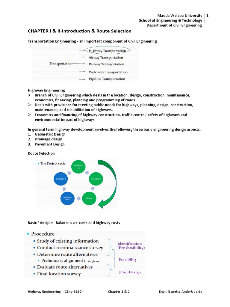 Highway Engineering: Route Selection Overview | PDF | Civil Engineering ...