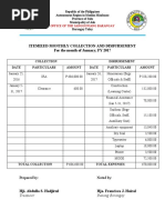 Itemized Monthly Collections and Disbursements | PDF