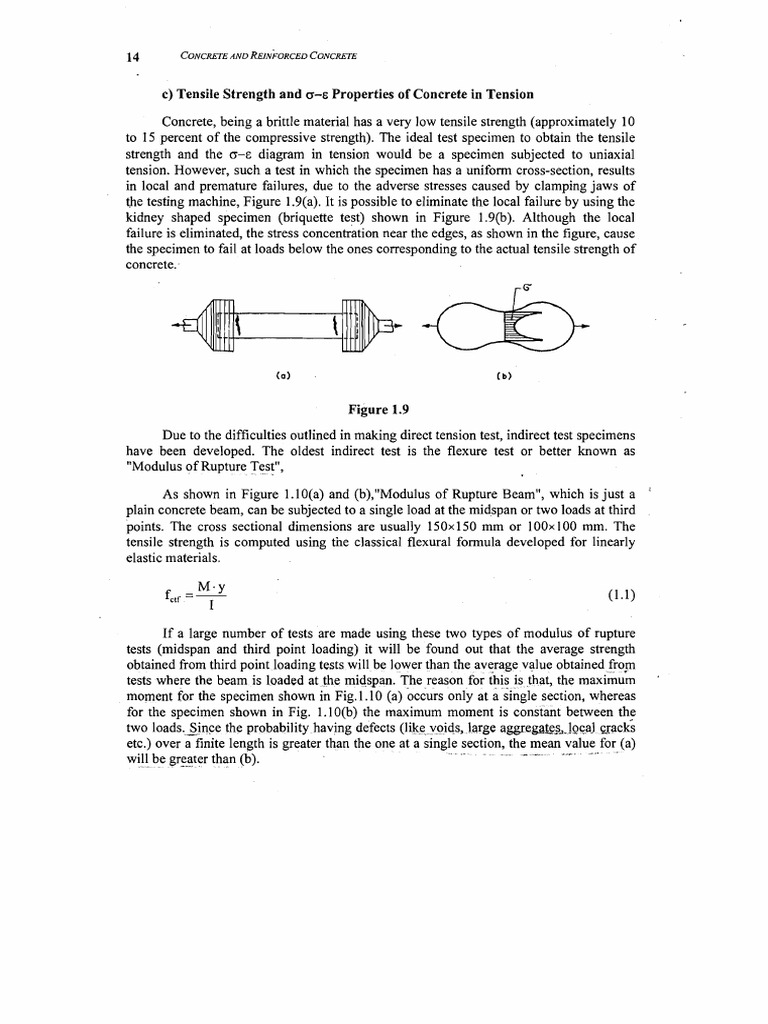 C) Tensile Strength and Properties of Concrete in Tension | PDF