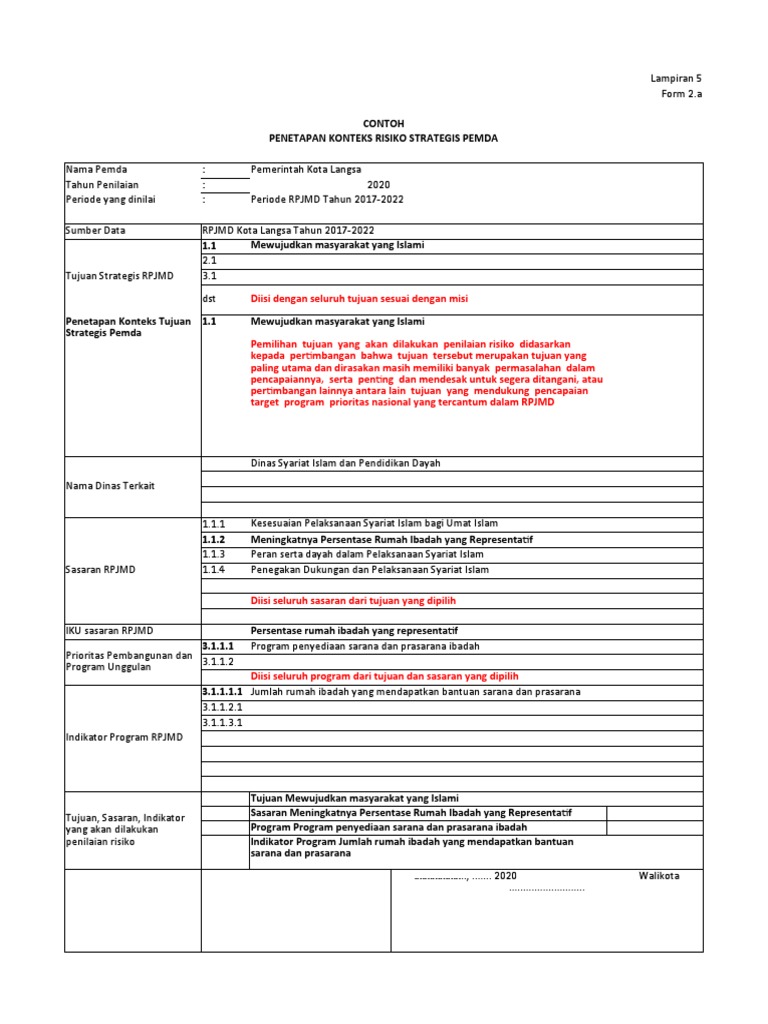 RTP Strategis Pemda | PDF
