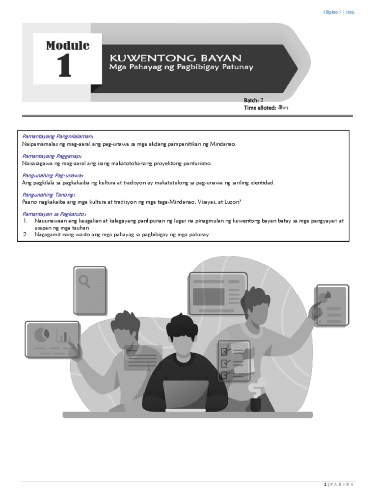 Filipino 7-Module 1 | PDF