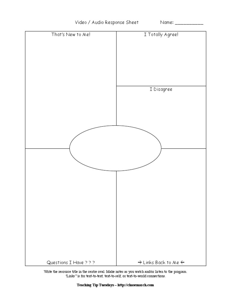 AV Response Sheet PDF | PDF