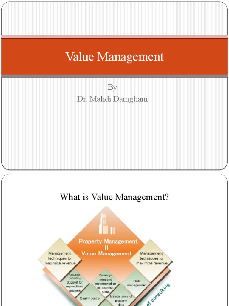 Value Management: by Dr. Mahdi Damghani | PDF | Risk | Facilitator