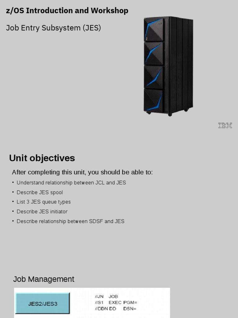 Job Entry Subsystem (JES) | PDF | Operating System Families | Computer ...
