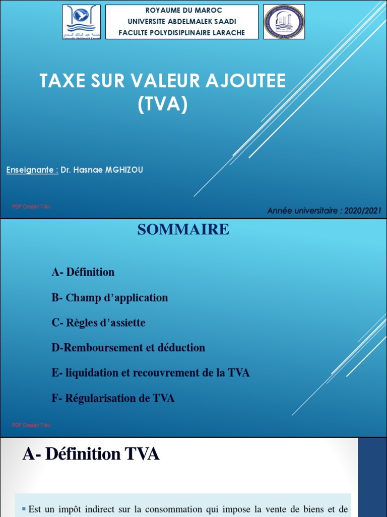 Tva PDF | PDF | Taxe sur la valeur ajoutée | Facture
