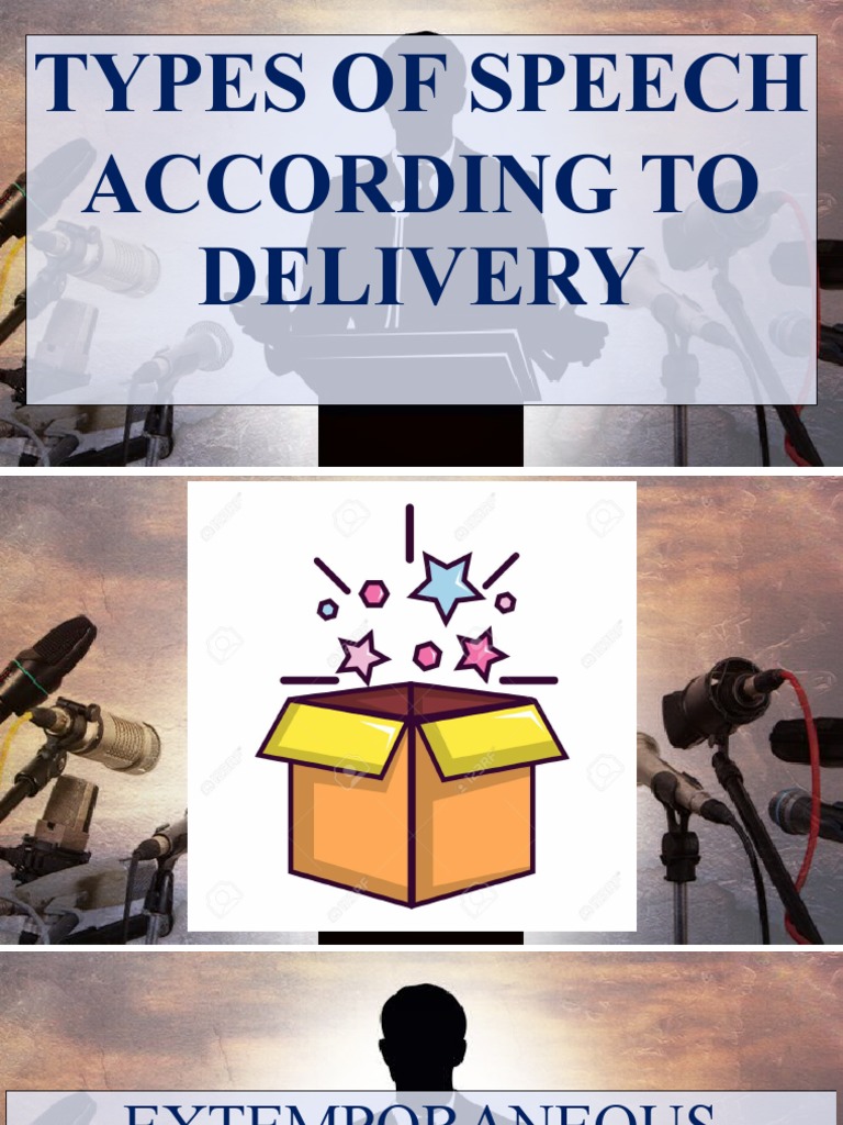 TYPES OF SPEECH According To Delivery | PDF | Cognitive Science | Human ...