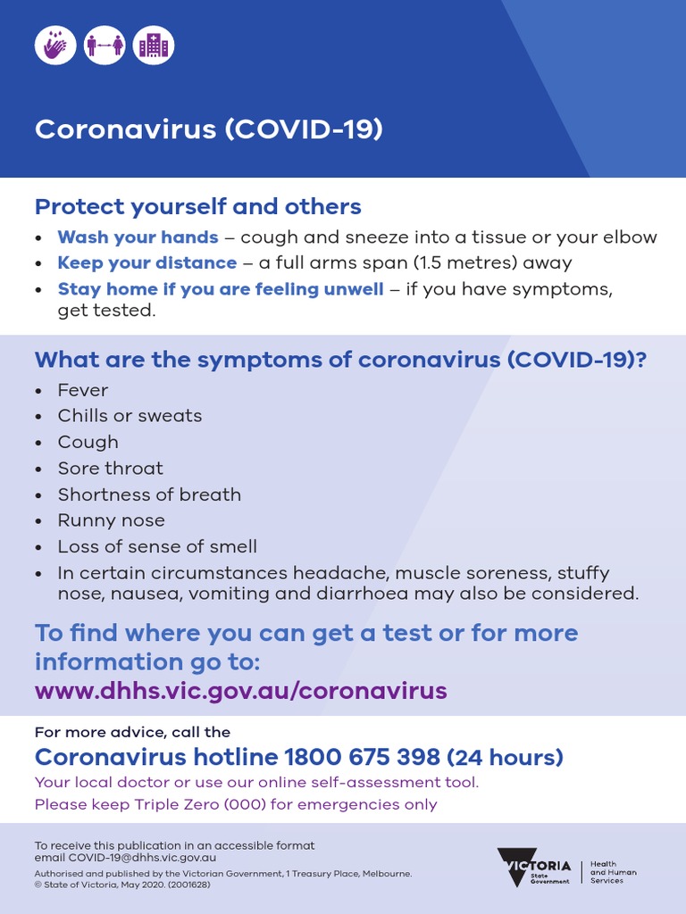 Coronavirus (COVID-19) Testing - General - Poster - A3 | PDF