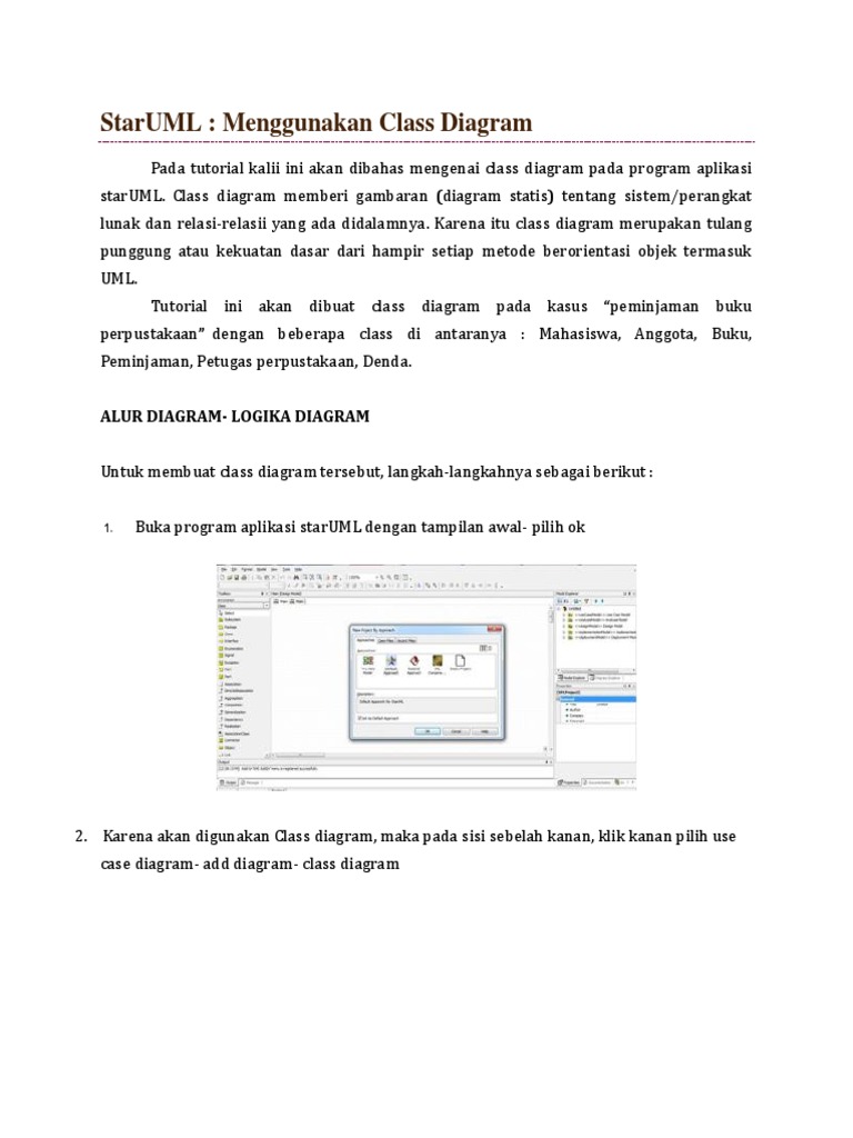 USE CASE DAN CLASS StarUML PDF | PDF | Metode & Bahan Ajar