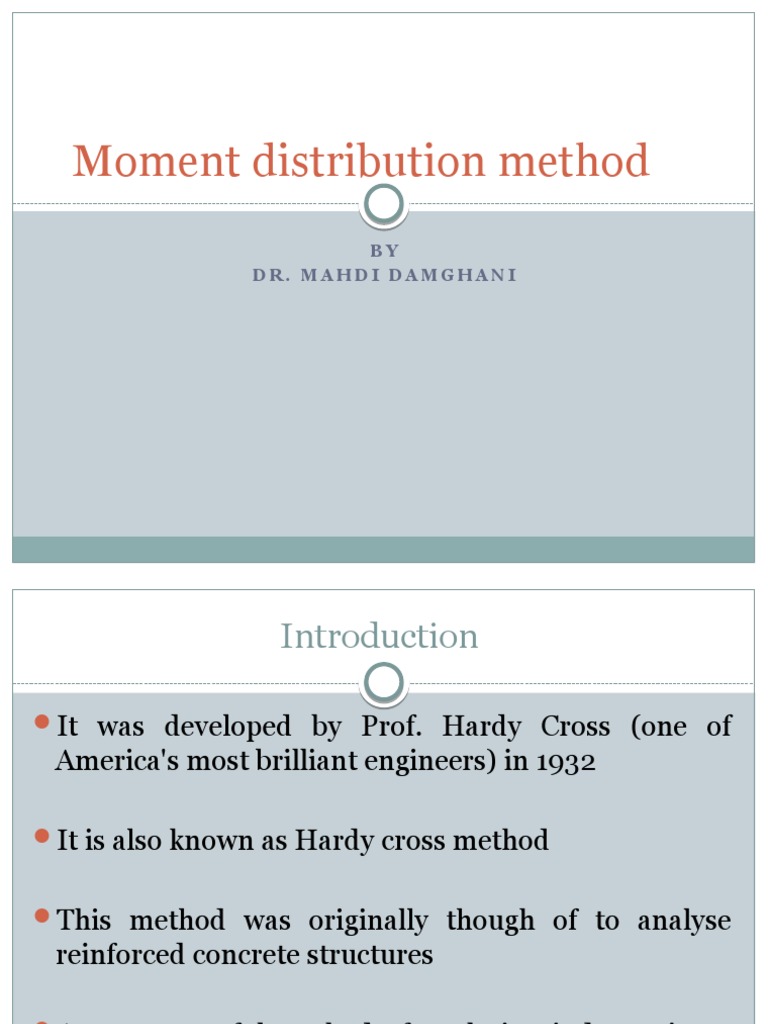 Moment Distribution Method Explained | PDF | Applied And ...