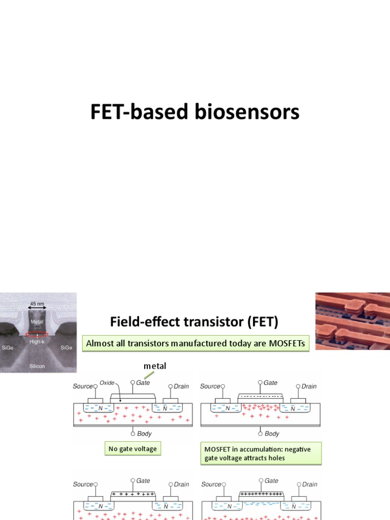 BIOENG472 TOPIC4 ElectronicBiosensors | Download Free PDF | Biosensor | Field Effect Transistor