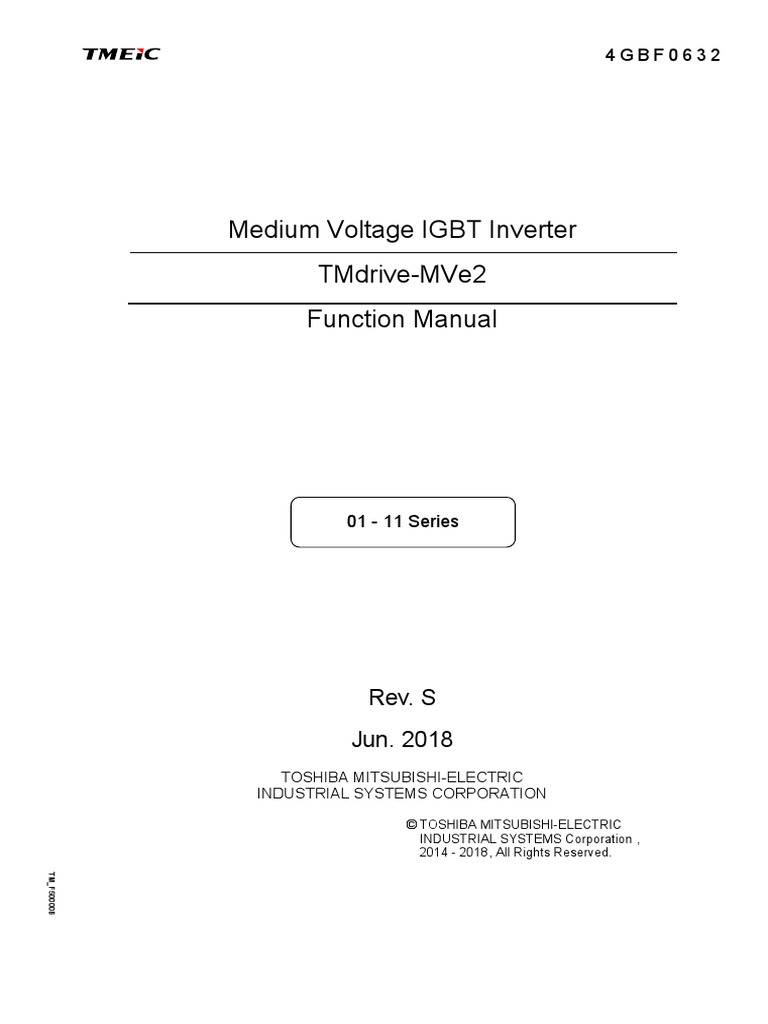 4GBF0632 - MEDIUM VOLTAGE INVERTER TMdrive-MVe2 Function Manual PDF | PDF | Power Inverter ...