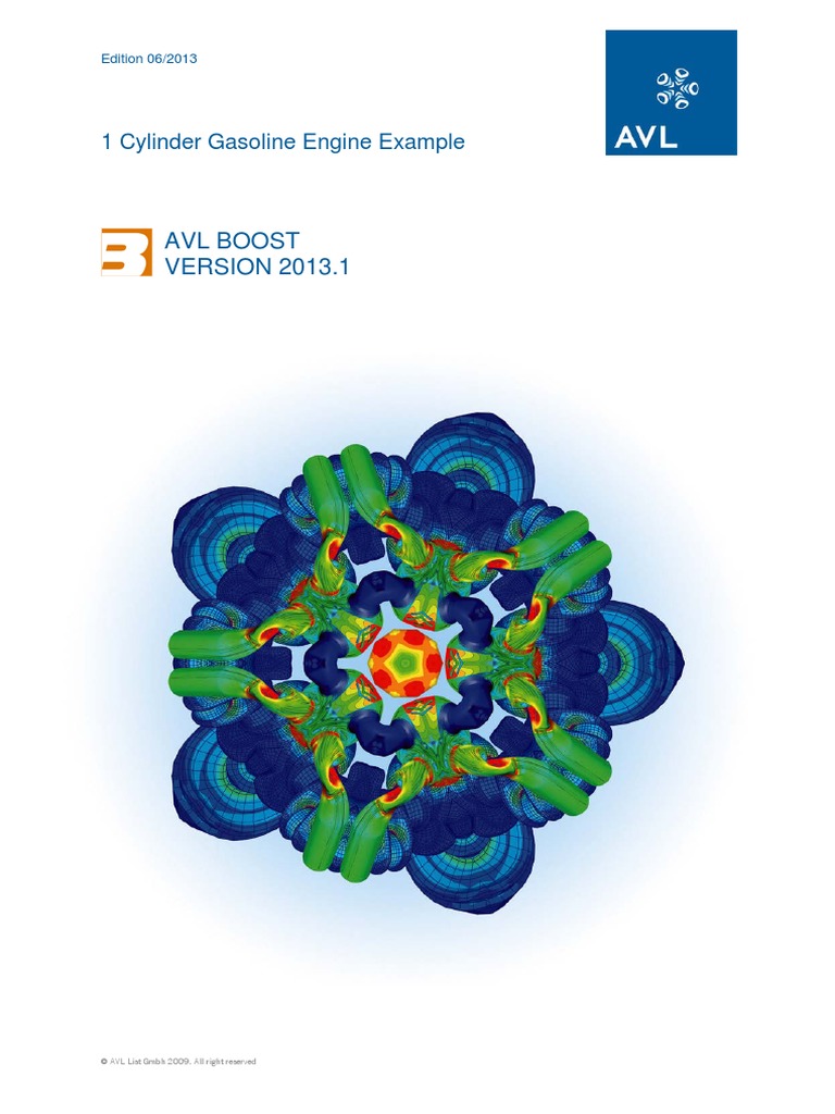 Avl Boost: 1 Cylinder Gasoline Engine Example | PDF | Piston | Fuel ...