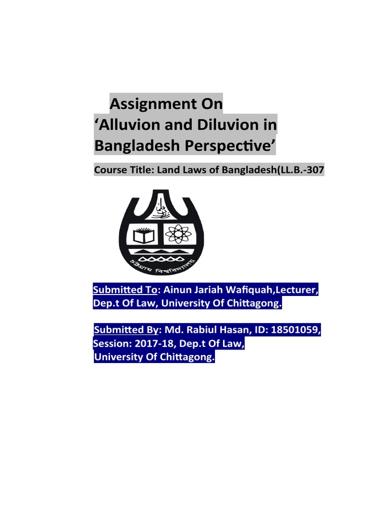 Alluvion and Diluvion in Bangladesh Law | PDF | Bangladesh | River