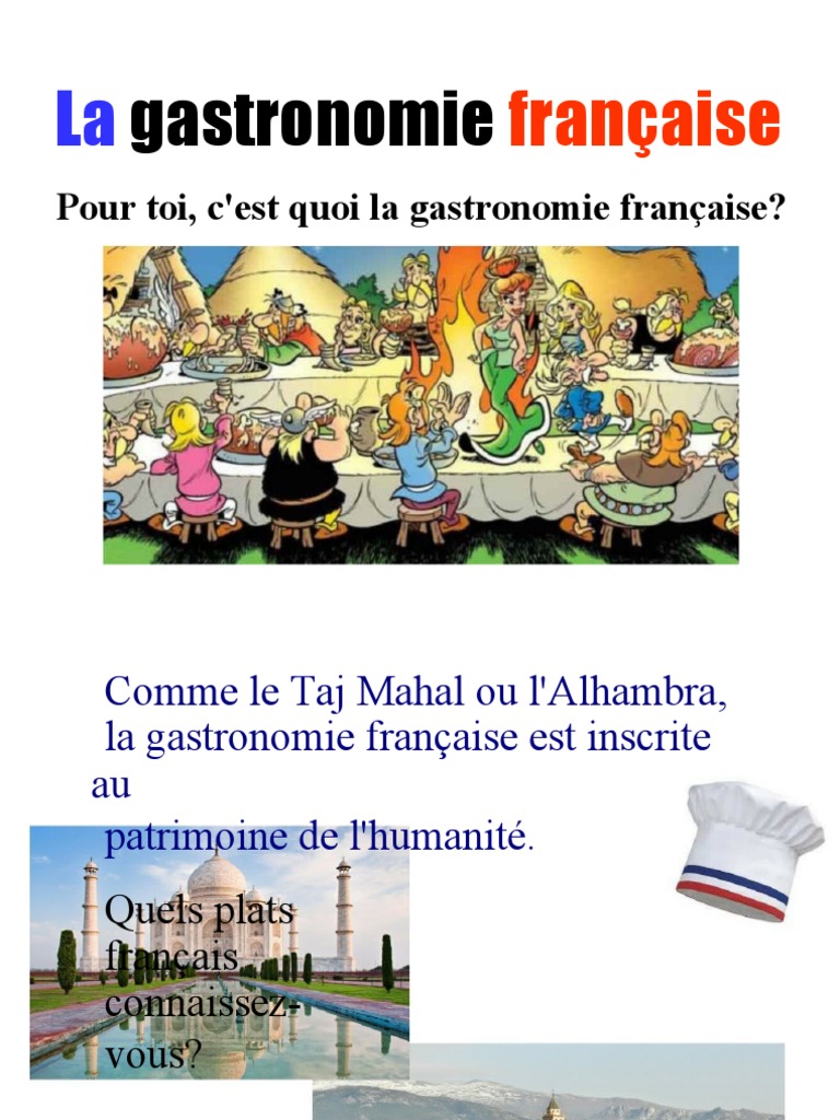 La Gastronomie Francaise | PDF