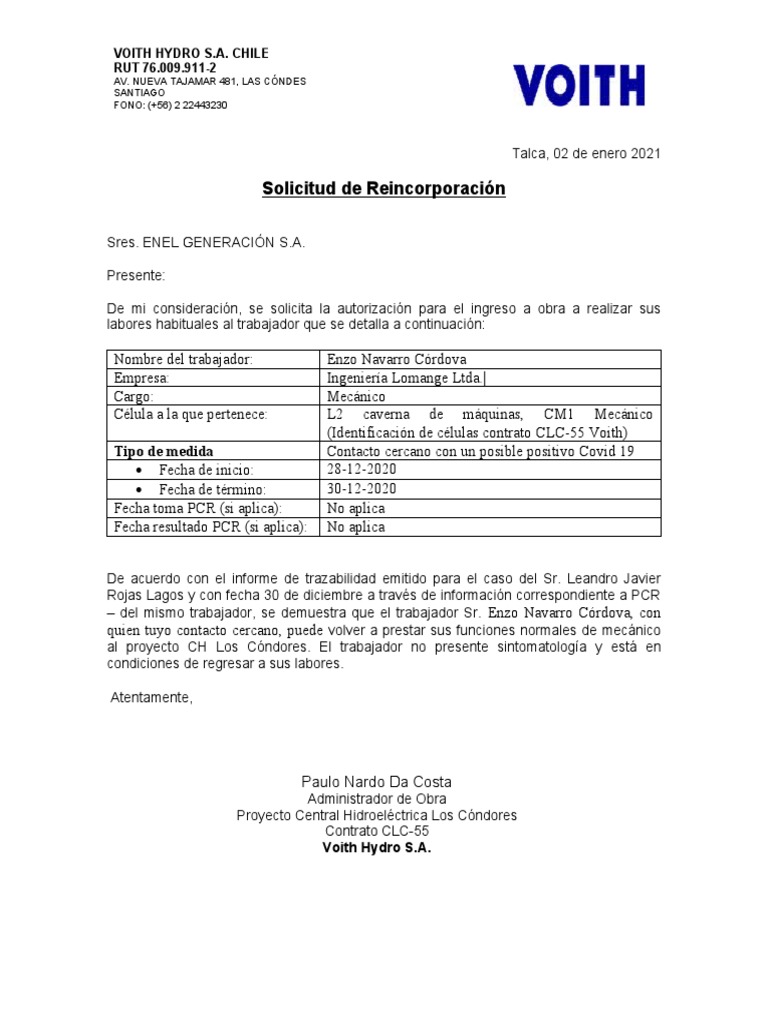 Enzo Navarro - Carta Conductora PDF | PDF