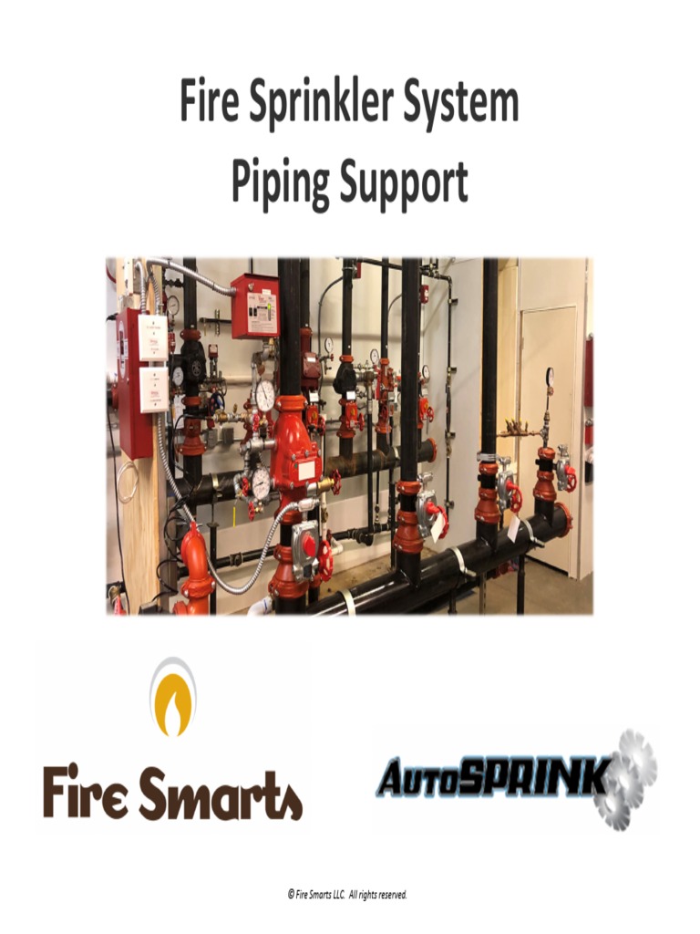 Fire Sprinkler System Piping Support: © Fire Smarts LLC. All Rights ...