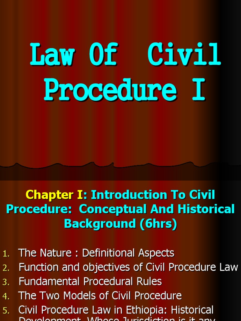 Civil Procedure | PDF