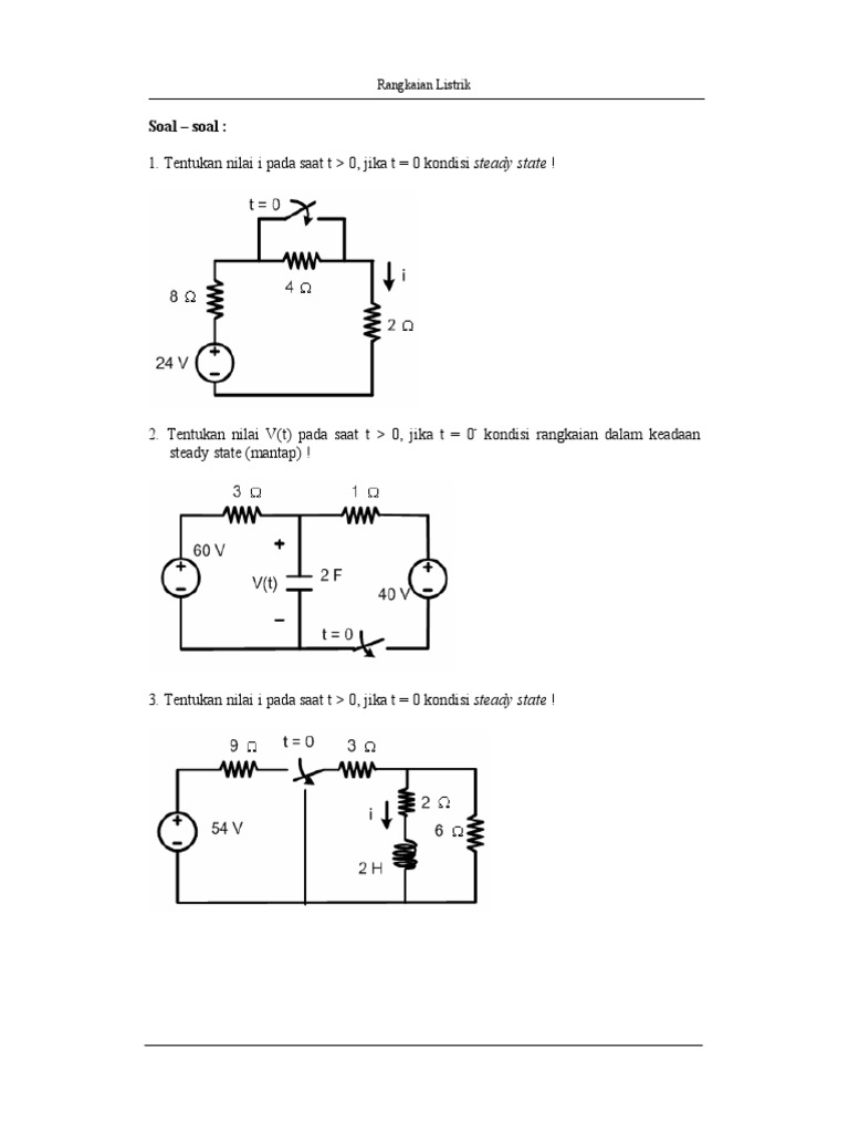 Latihan Rangkaian Orde-1 Dan 2 | PDF