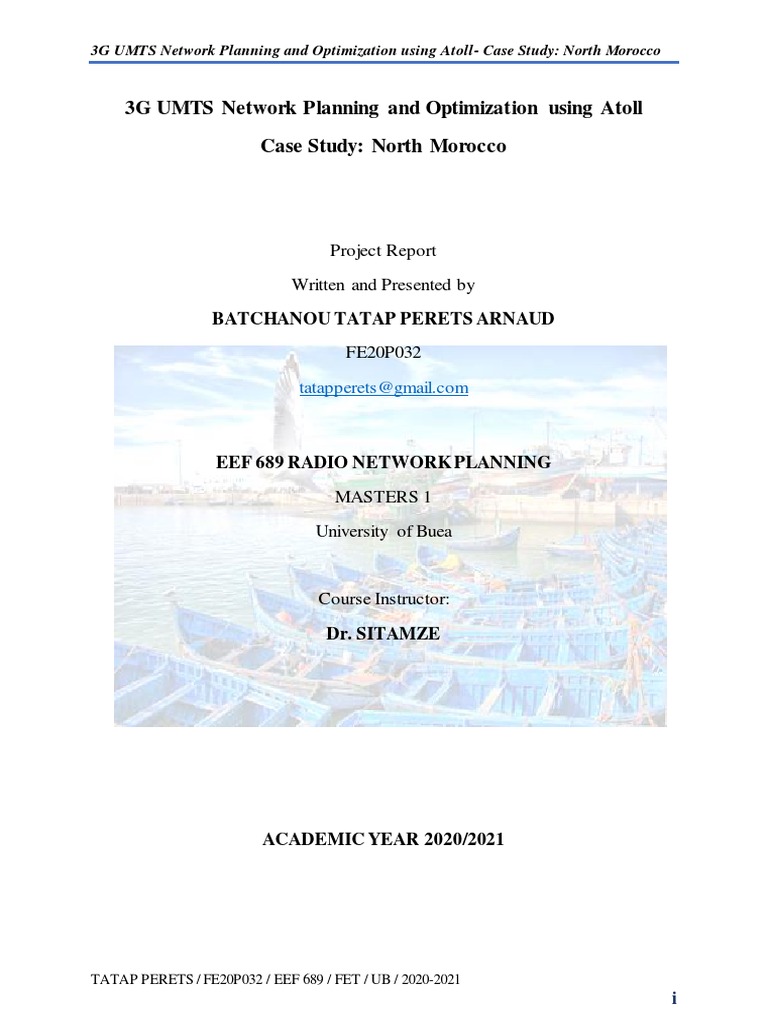 3G UMTS Network Planning and Optimization Using Atoll - Case Study: North Morocco | Download ...